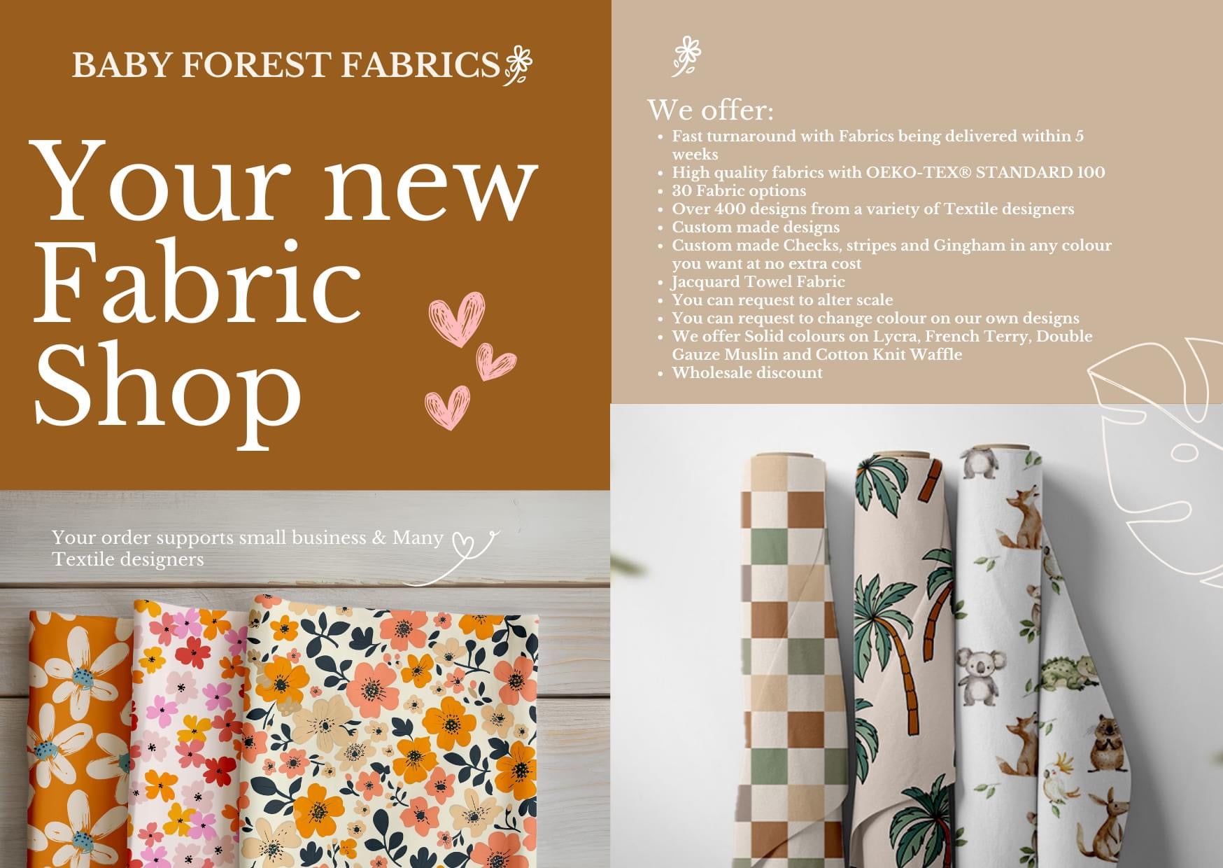 FABRIC STORE – Baby Forest Fabrics