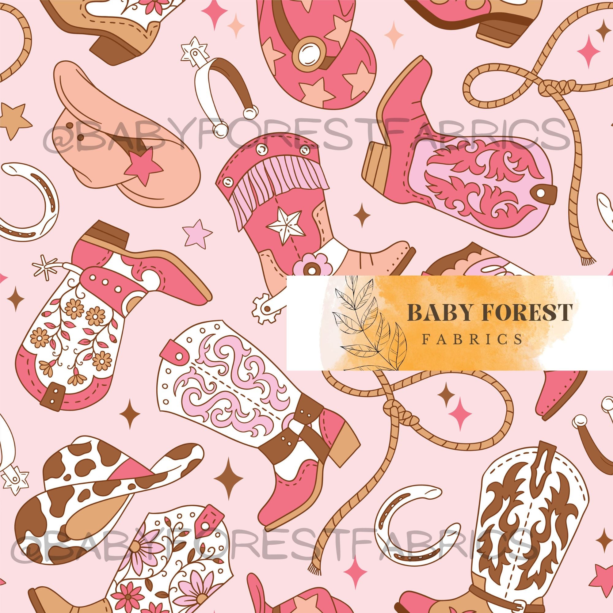 Pink Boots – Baby Forest Fabrics