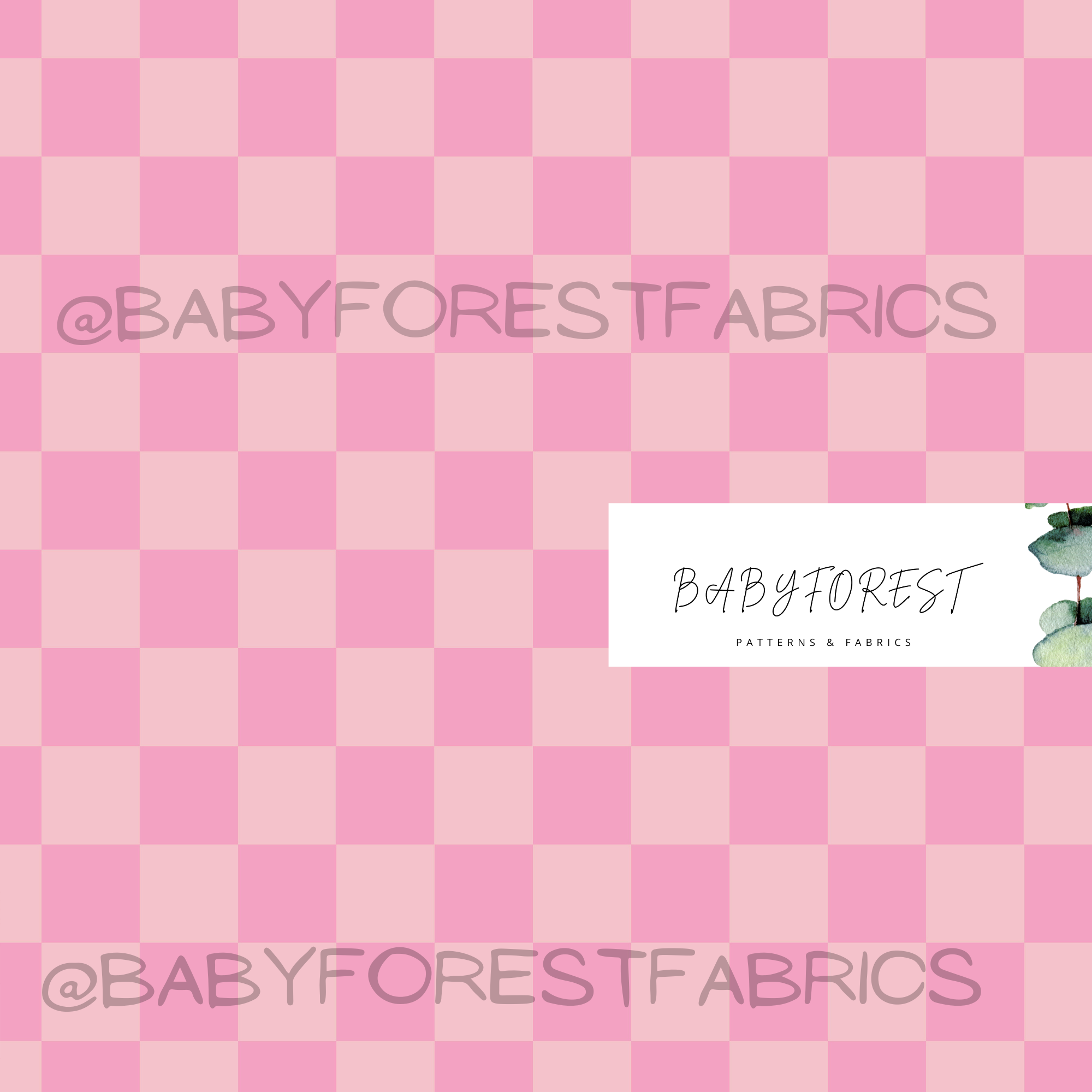 Peachy summer checks – Baby Forest Fabrics